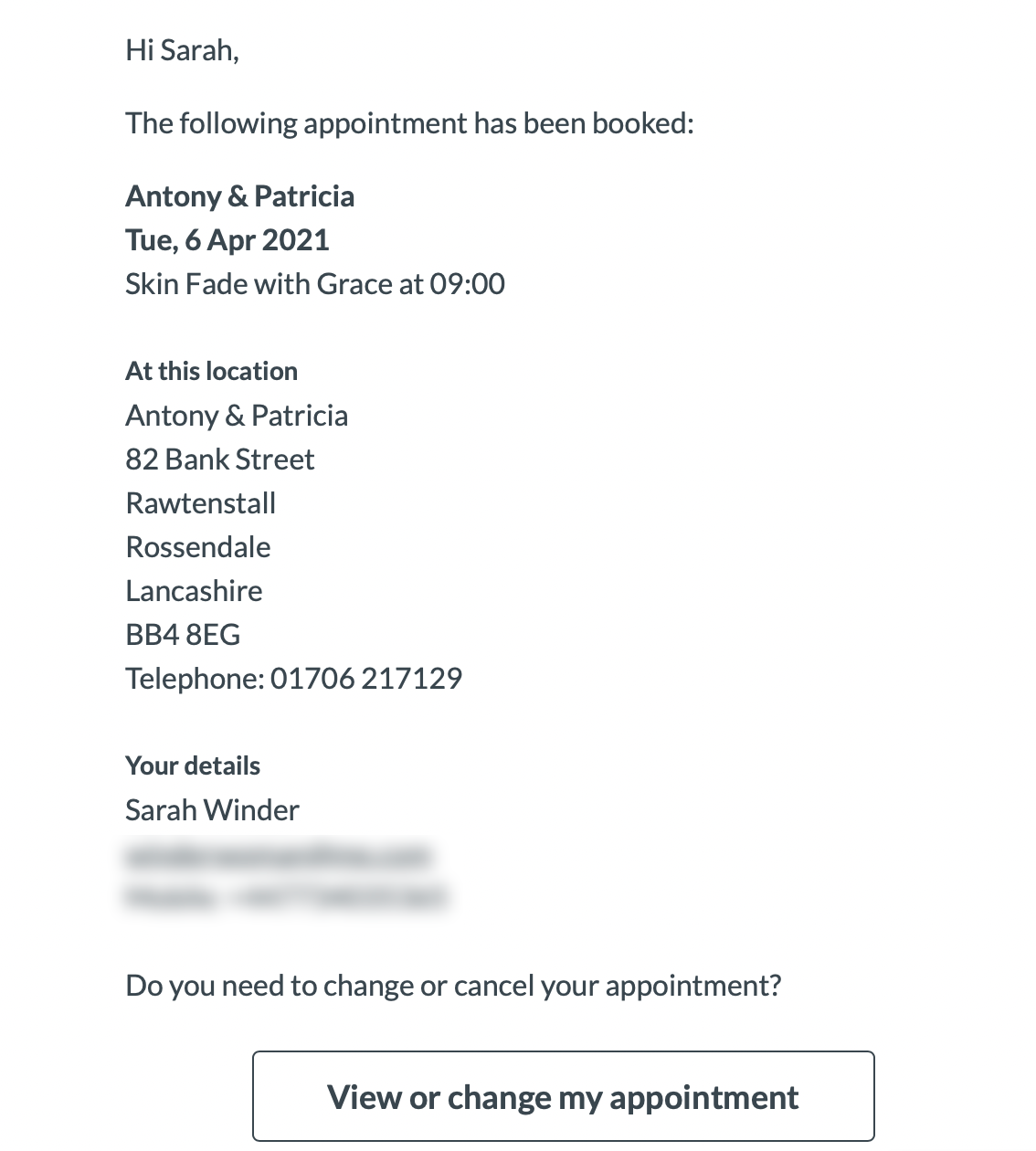 Online Booking FAQs – Antony & Patricia